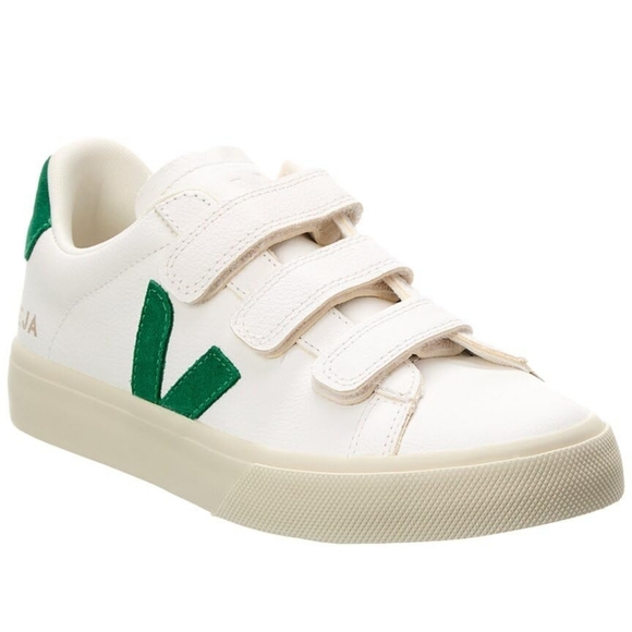 Veja | Shoes | Veja Womens Recife Logo Leather Velcro Sneakers Tennis ...